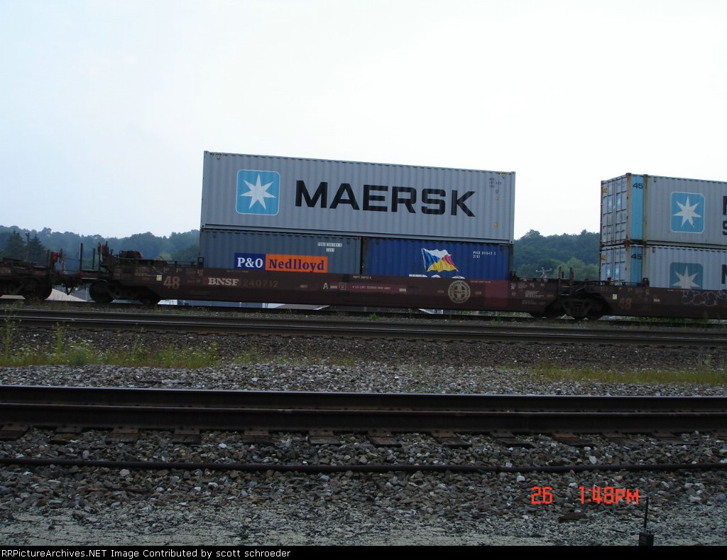 BNSF 240712A Double Stackcar EB